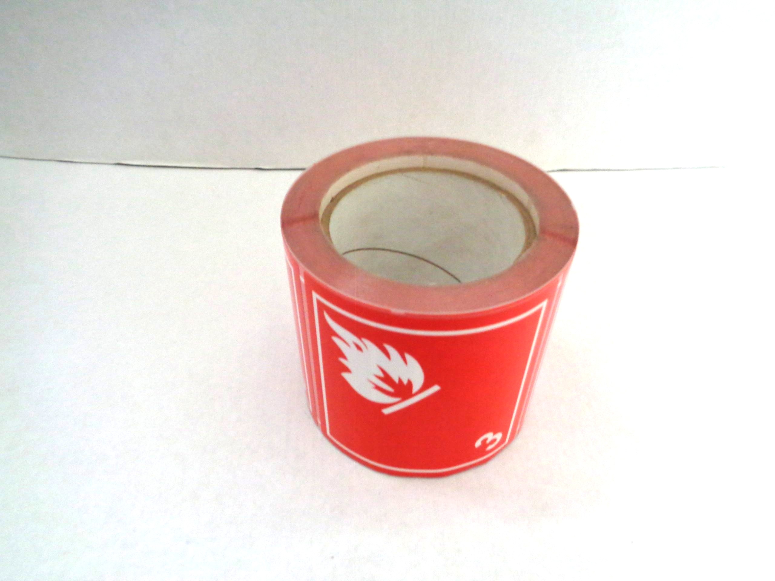 Rollo de etiquetas clase 3 líquidos inflamables (Flammable liquid ...